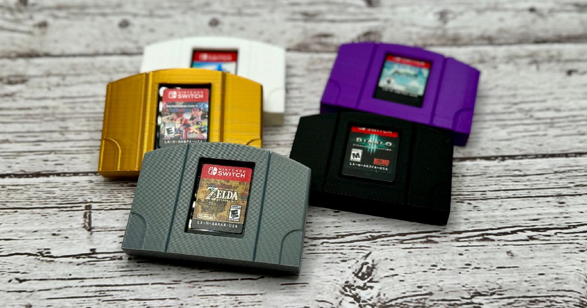 N64 Style Switch Game Holder by Noob3dPrinting | Download free STL ...