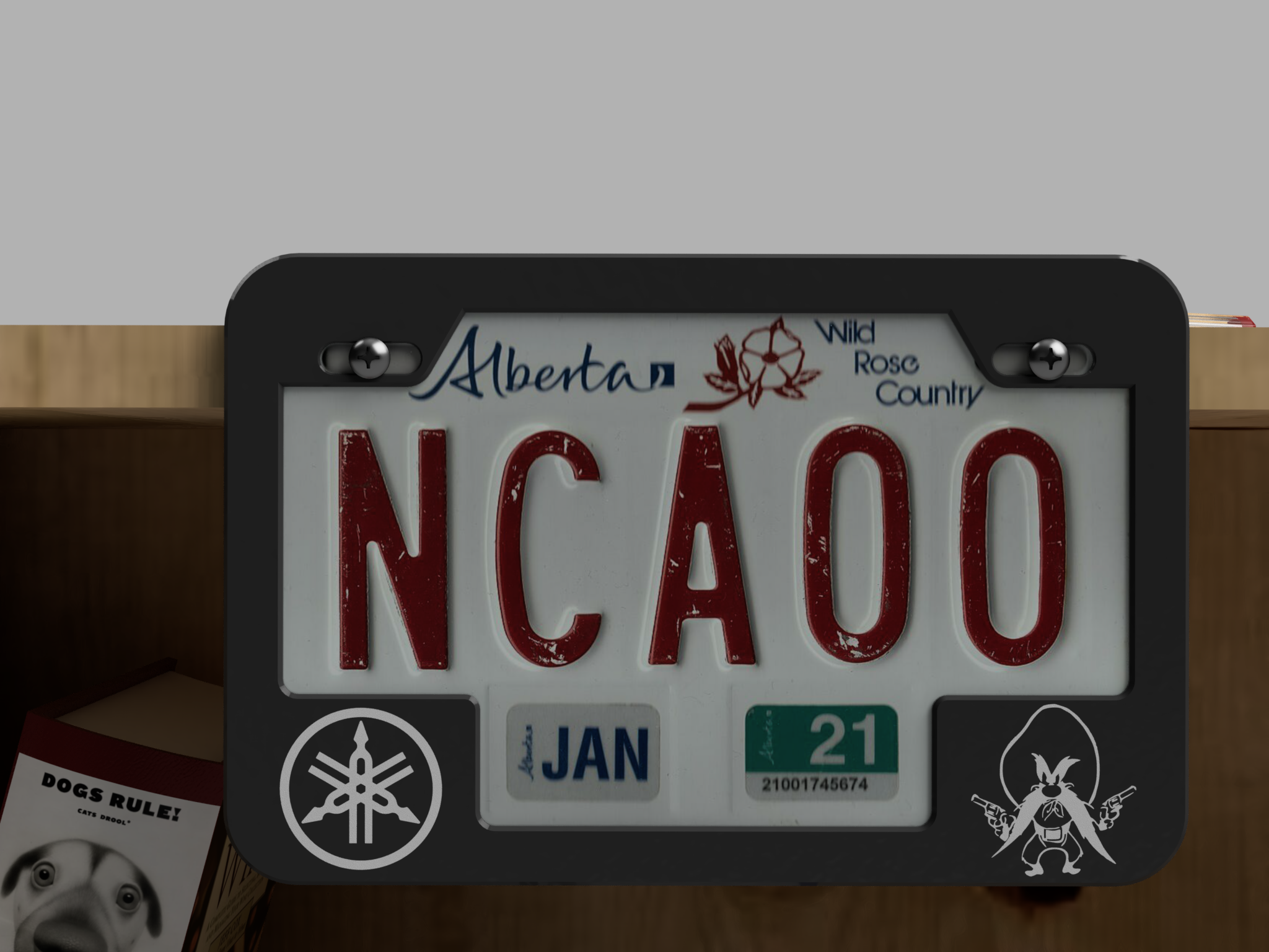 Motorcycle License Plate Frame - Yamaha logo by Joe | Download free STL ...