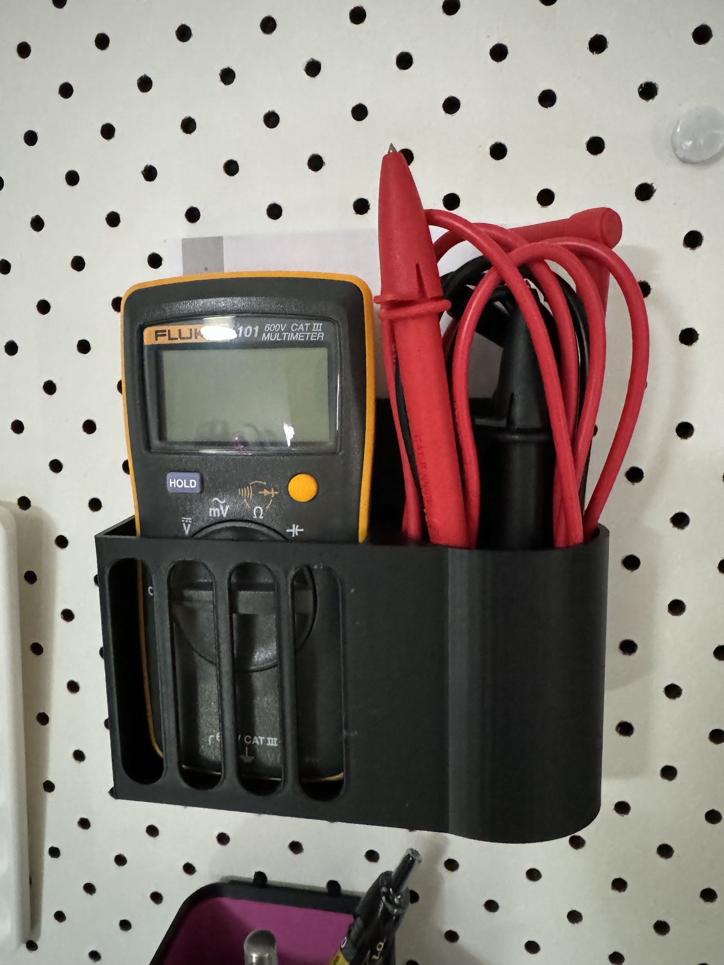 Fluke 101 Digital Multimeter pegboard, Gridfinity, and stand alone ...