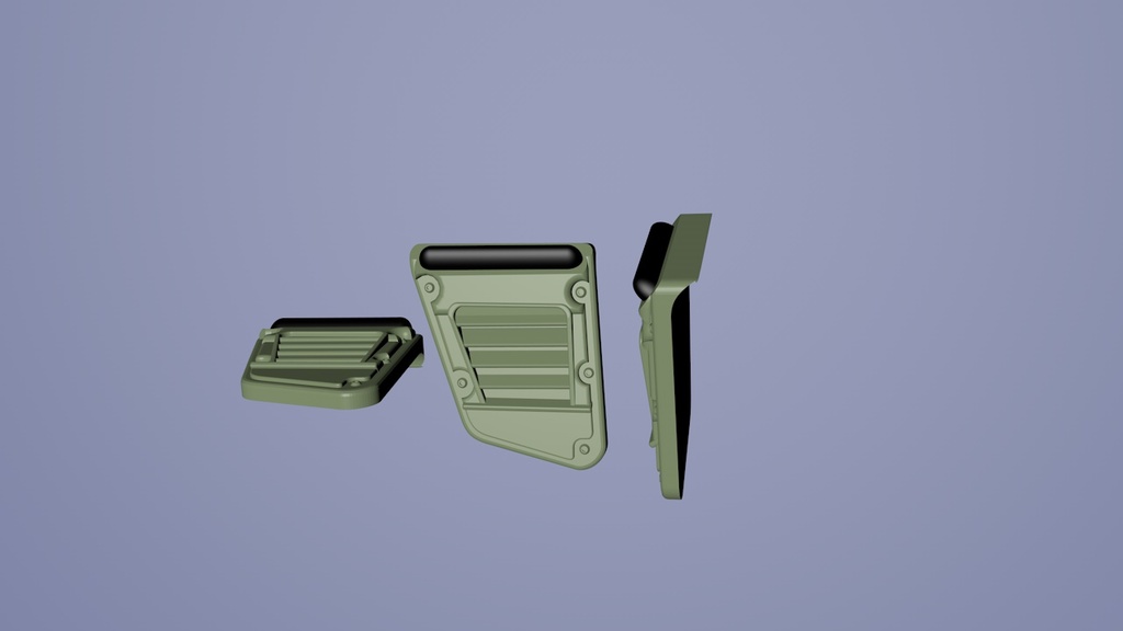 Land Rover LH WOLF MILITARY INTAKE by UncleGeek | Download free STL ...