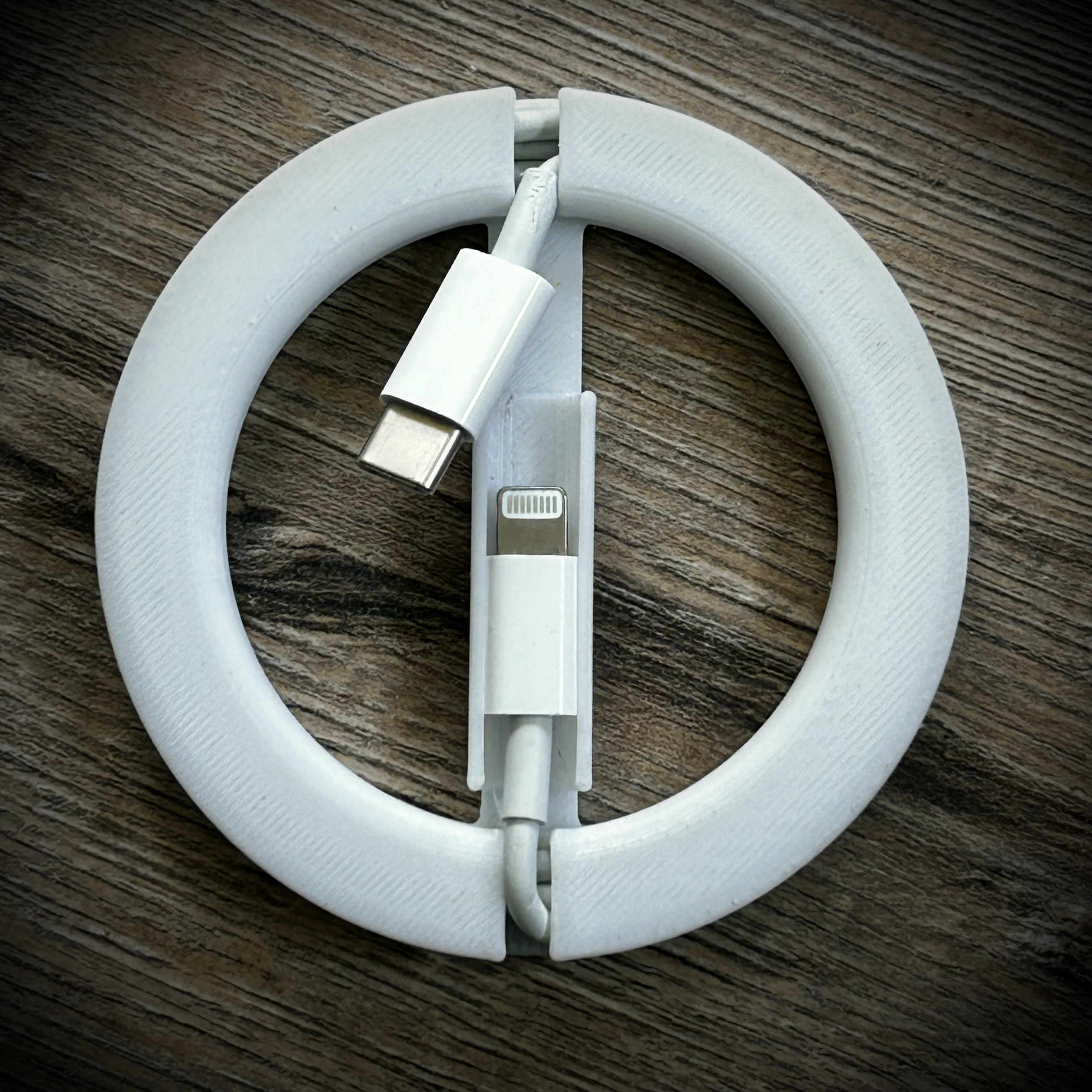 Phone Charge Cable spool winder storage by jattie | Download free STL ...