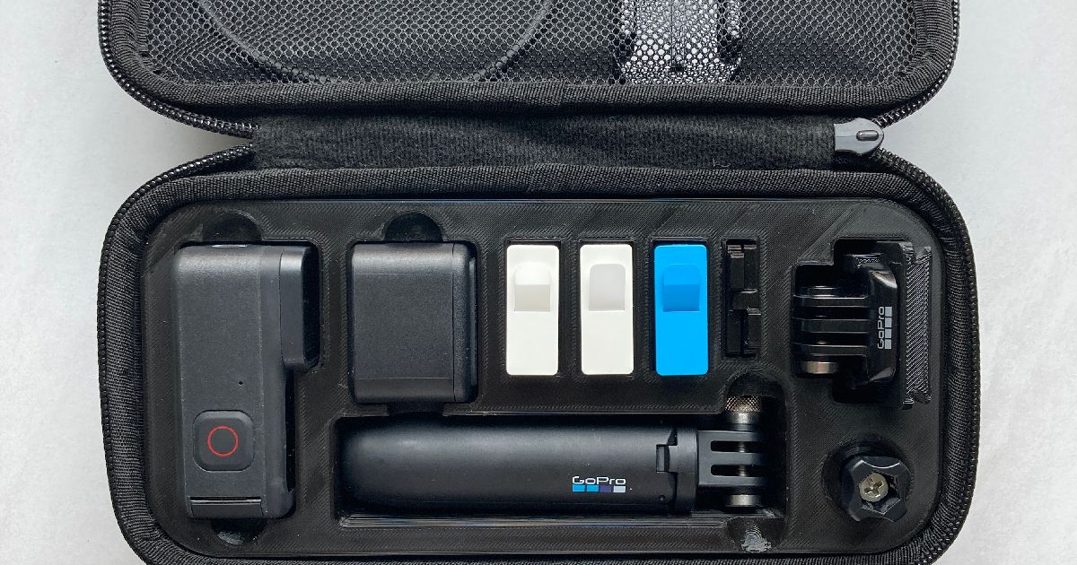 GoPro Case Inlay by Ben | Download free STL model | Printables.com