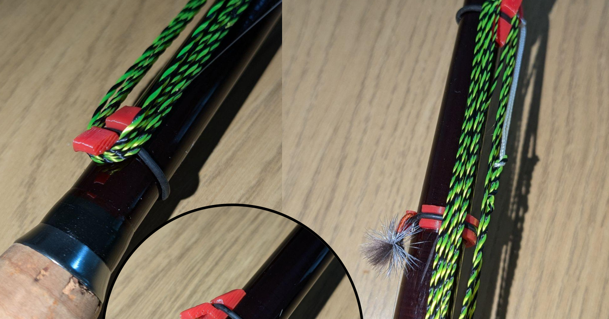 Low profile light weight Tenkara line winder and fly retainer. by Rob ...