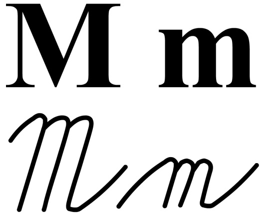 Simple letter Mm by Nina Máčová | Download free STL model | Printables.com