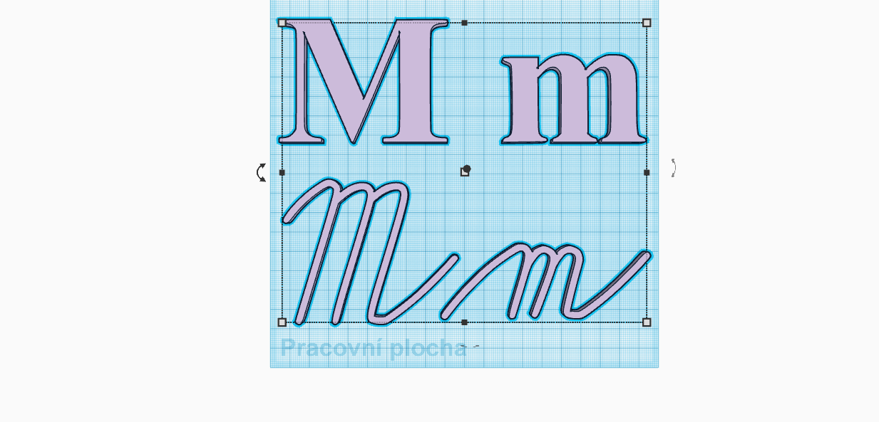 Simple letter Mm by Nina Máčová | Download free STL model | Printables.com