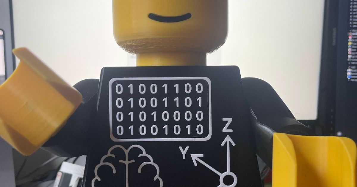 Mega Lego Software Engineer Minifigure (10:1 scale) by M&M | Download ...