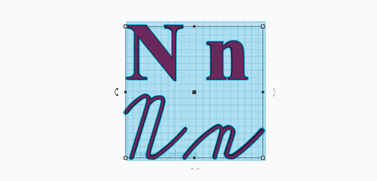 Simple letter Nn by Nina Máčová | Download free STL model | Printables.com