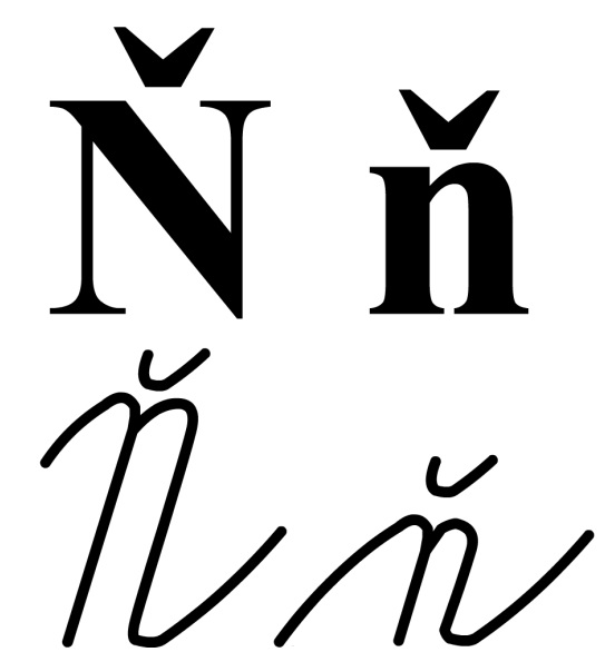 Simple letter Ňň by Nina Máčová | Download free STL model | Printables.com
