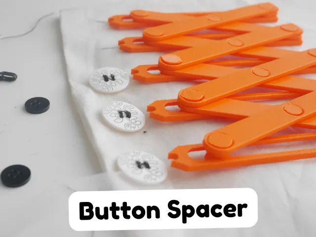 Button Spacer: Print-in-Place Sewing Gauge! by Mari_Makes | Download ...
