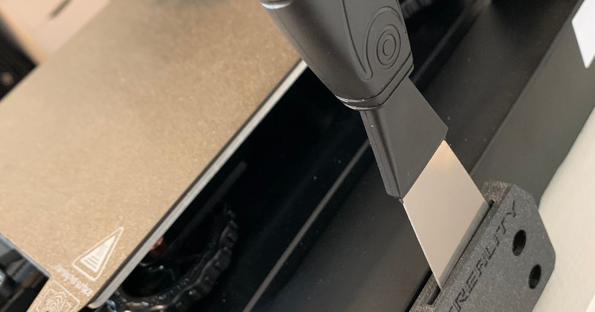 SCRAPER-HOLDER CREALITY ENDER 3 S1 PRO with SONICPAD/ext. Display by ...