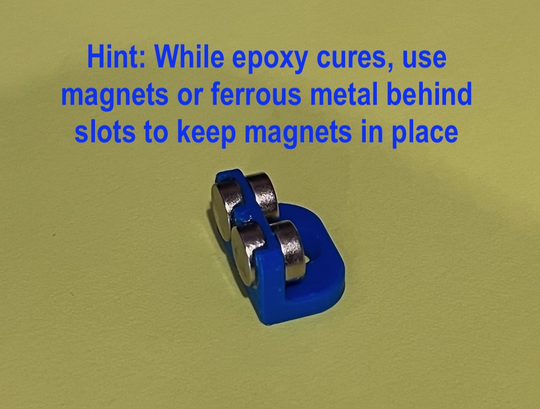 Right Angle Magnetic Mount Bracket for 6mm x 3mm Neodymium Button ...