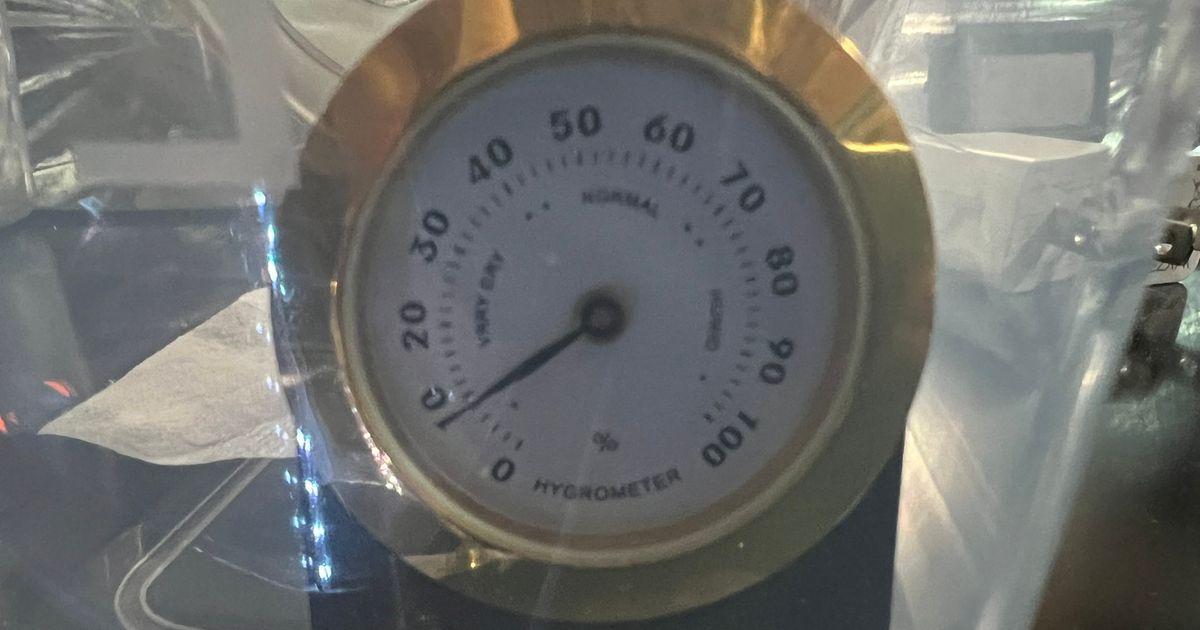 Analog Hygrometer Stand by tully | Download free STL model | Printables.com