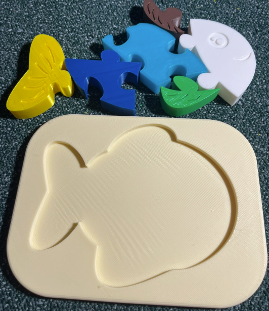 Fish puzzle for kids by ideat0m | Download free STL model | Printables.com