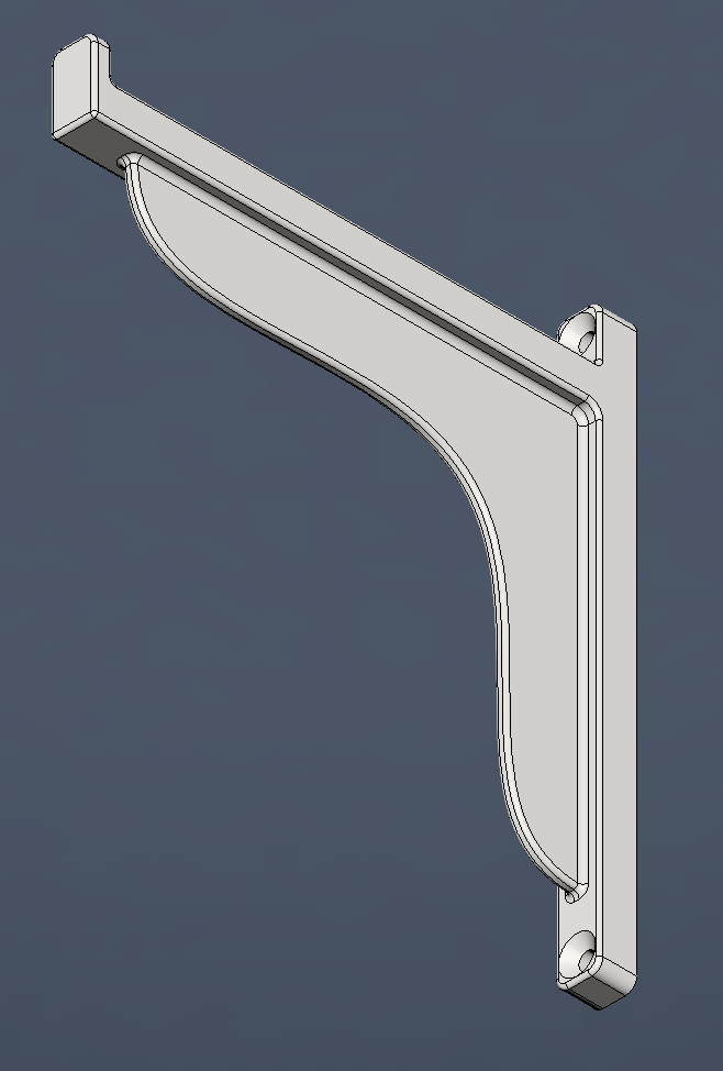 small shelve brackets 140mm x 10mm by jattie | Download free STL model ...
