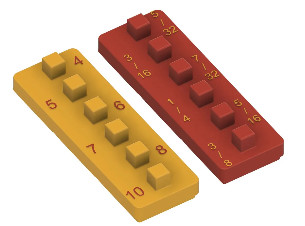 Gridfinity Hex Bit Socket Set - Harbor Freight - SAE and Metric by ...