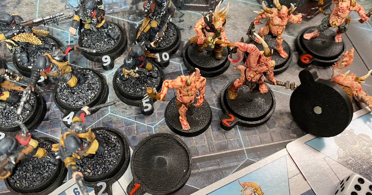 Numbered Bases for 25mm Mini Bases par bumyong | Téléchargez ...