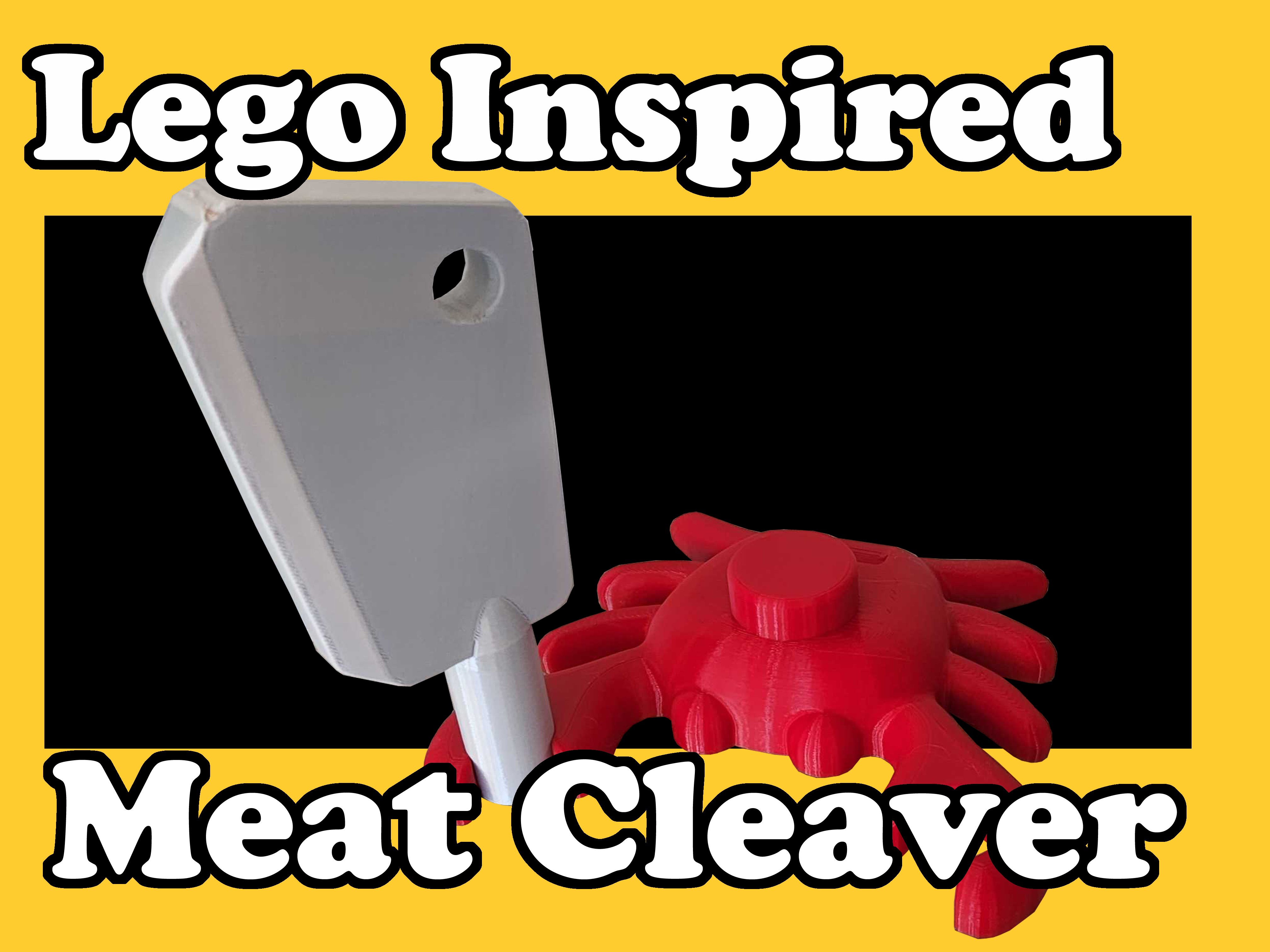 Lego Inspired Meat Cleaver by iqless | Download free STL model ...