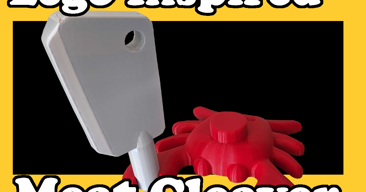 Lego Inspired Meat Cleaver by iqless | Download free STL model ...