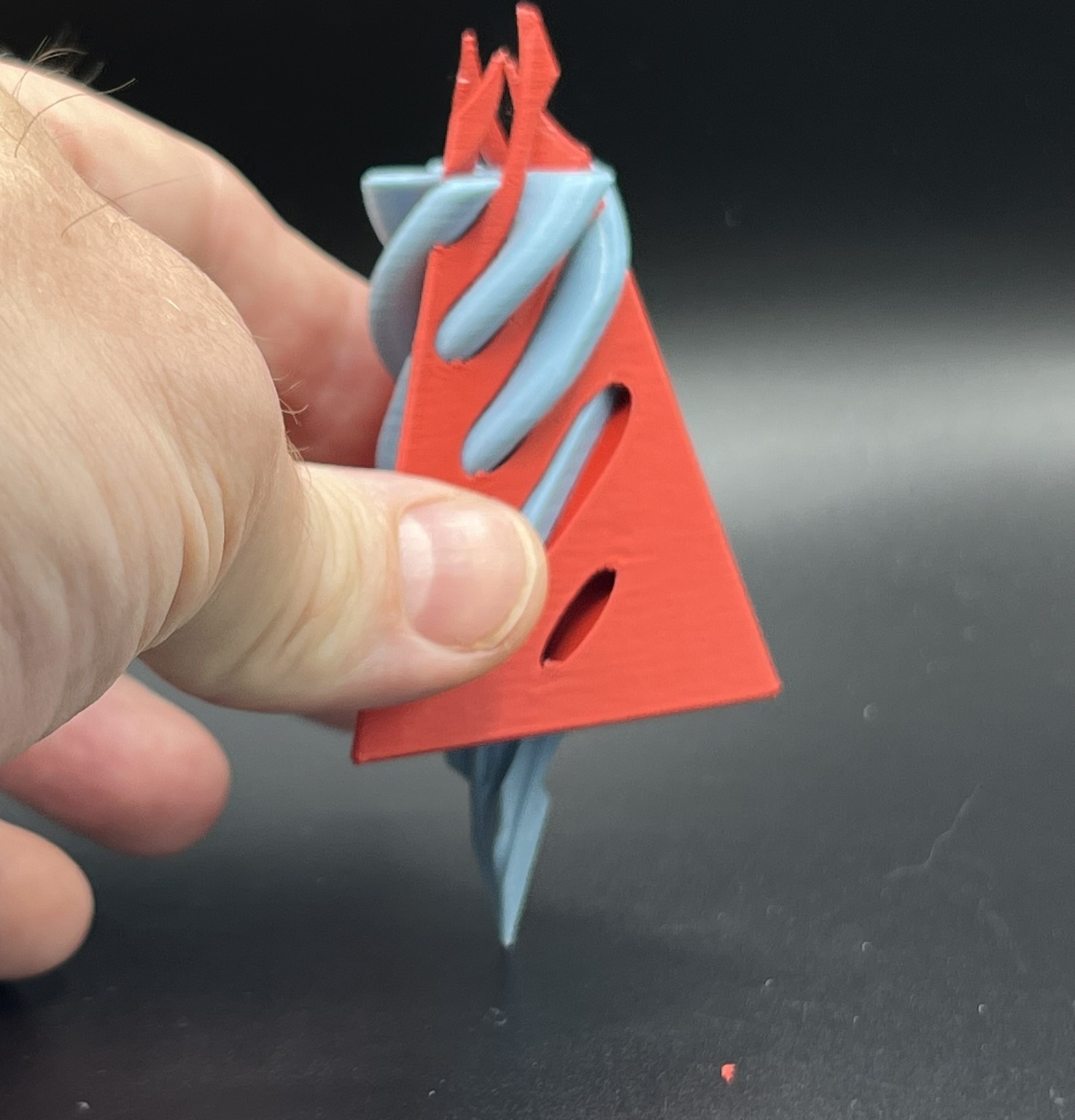 Triangle Pyramid Impossible Passthrough Helix Fidget by EcoDad ...