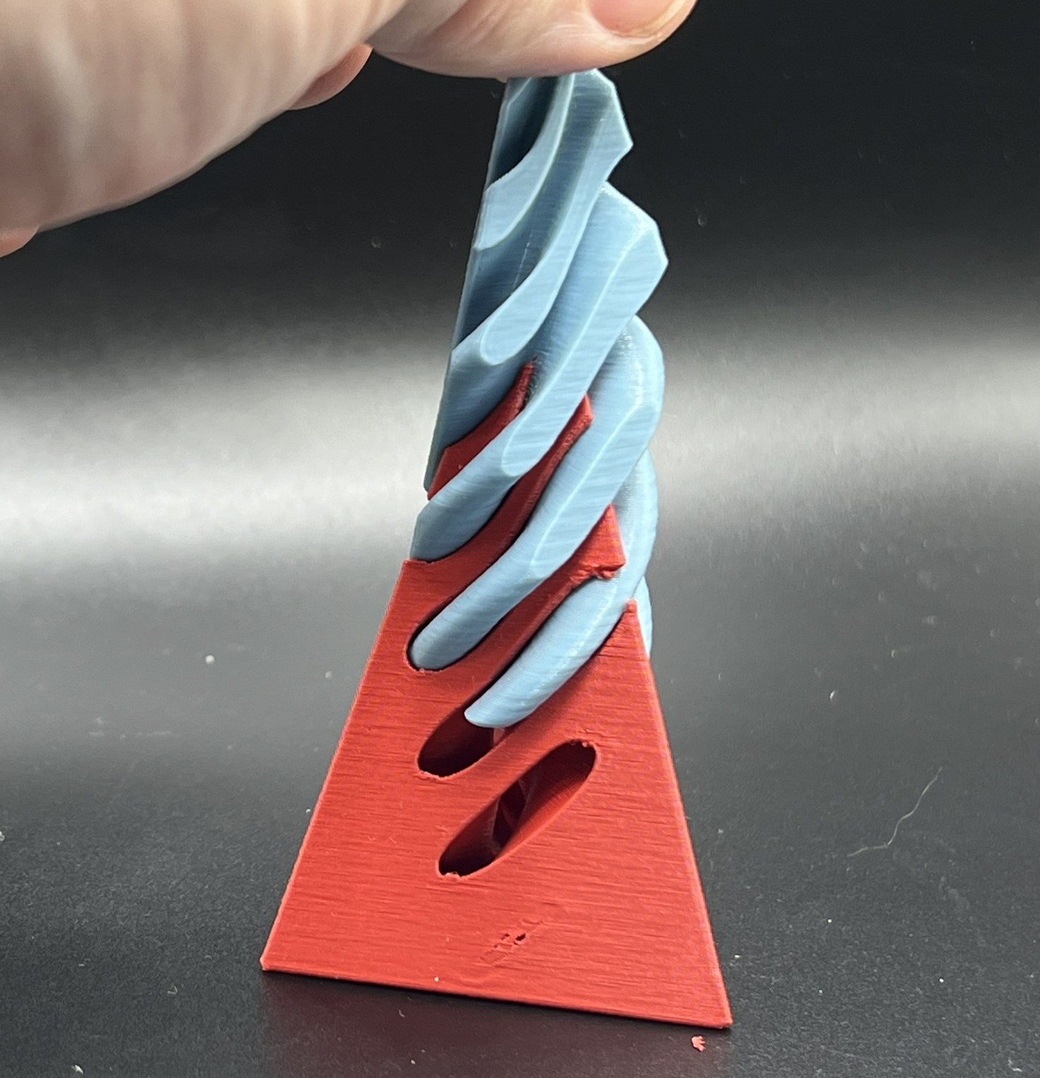 Triangle Pyramid Impossible Passthrough Helix Fidget by EcoDad ...