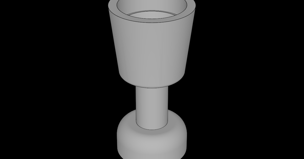 Lego Compatible (2343.dat) Minifig Goblet by thall72 | Download free ...