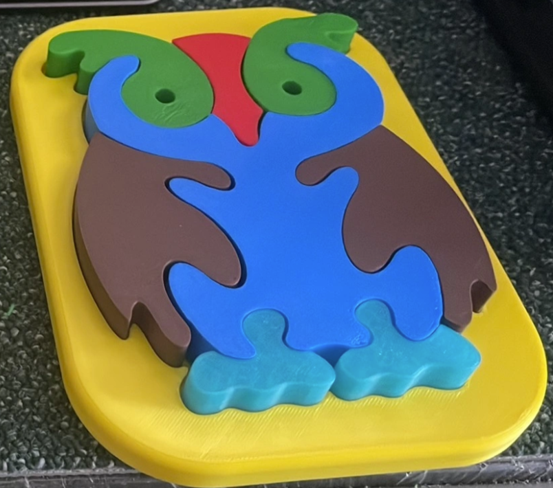 Owl - puzzle for kids by ideat0m | Download free STL model | Printables.com