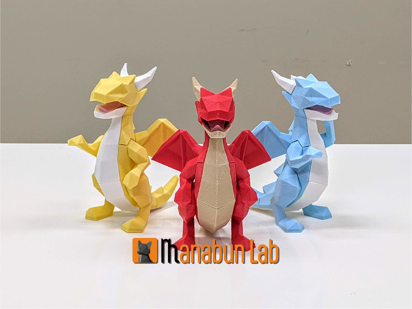 Low Poly Dragon Puzzle by Manabun Lab | Printables Store