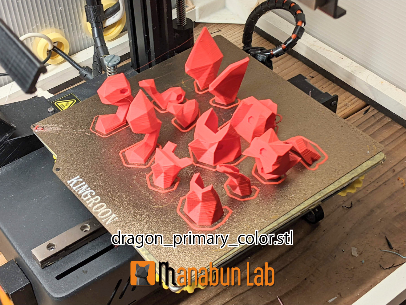 Low Poly Dragon Puzzle by Manabun Lab | Printables Store