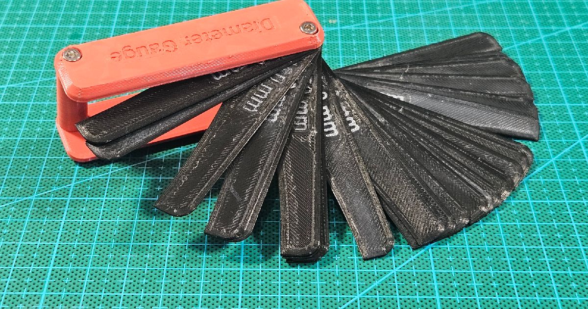 Large Outer Diameter Gauge Set by Vinark | Download free STL model ...