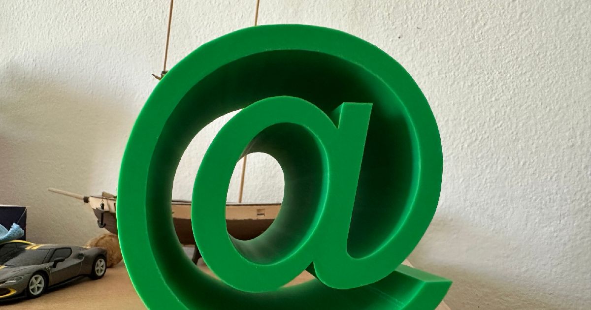 at sign by boris91 | Download free STL model | Printables.com