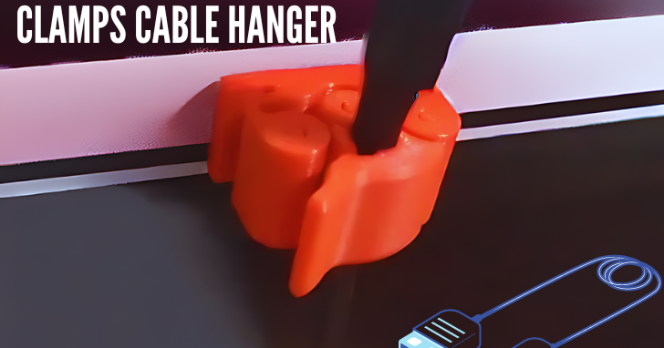 Quick release cord clamps cable hanger by CustomizAction | Download ...