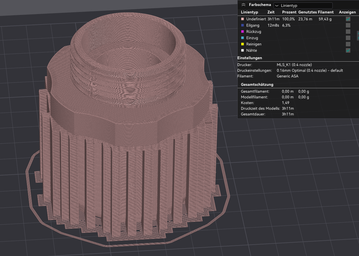 Adapter HT-Rohr DN50 auf R 1¼" - Adapter HT pipe DN50 to R 1¼" by MLS ...