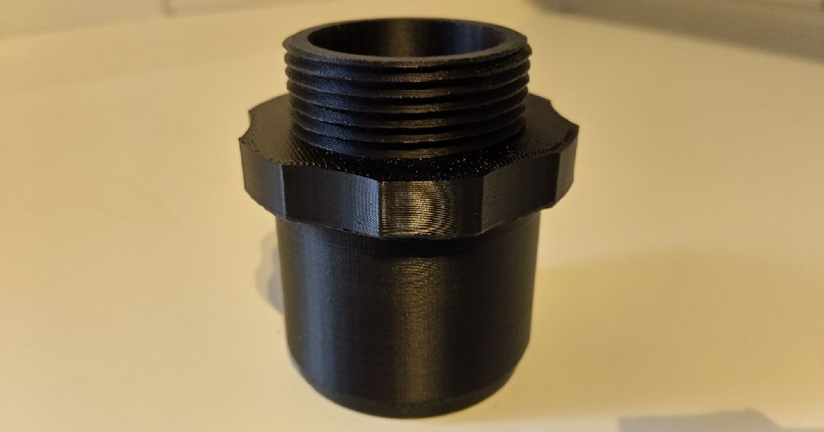 Adapter HT-Rohr DN50 auf R 1¼" - Adapter HT pipe DN50 to R 1¼" by MLS ...