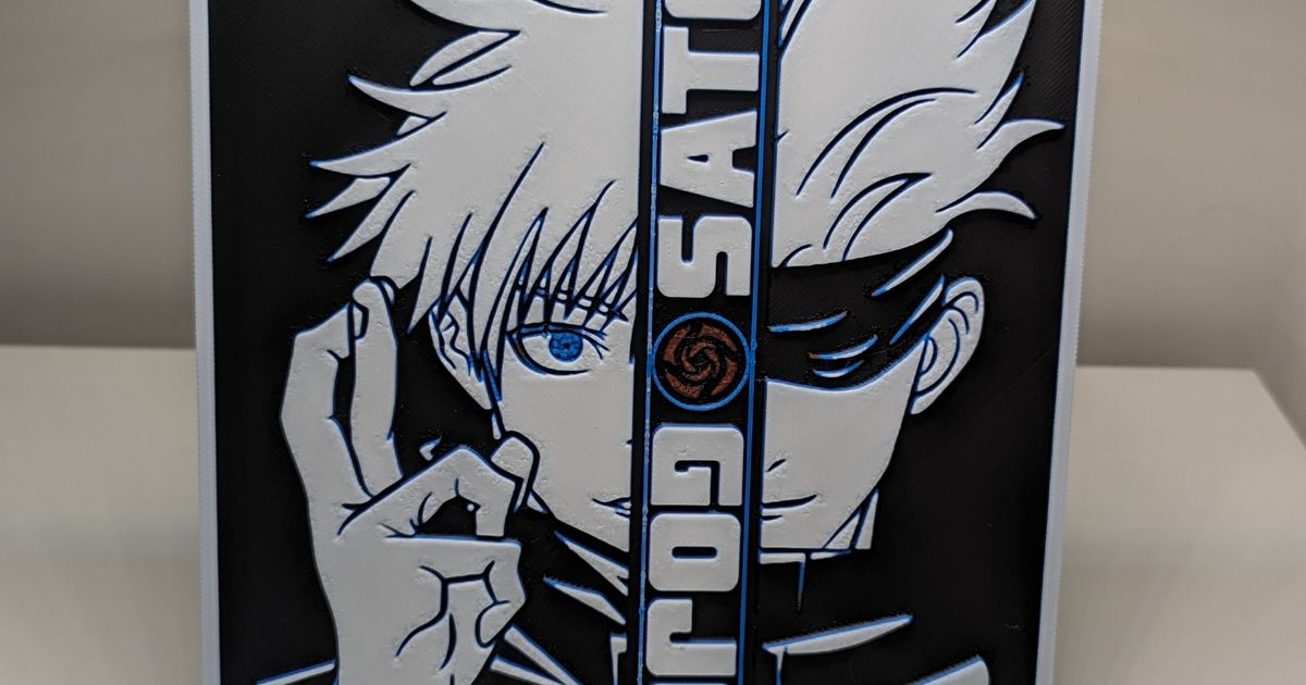 Saturo Gojo - Justjutsu Kaisen - Hueforge by Infuse 3D | Printables Store