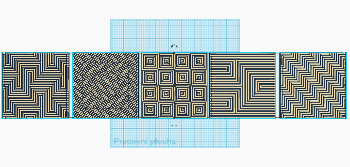 Set of optical illusion coasters (two colours) by Nina Máčová ...