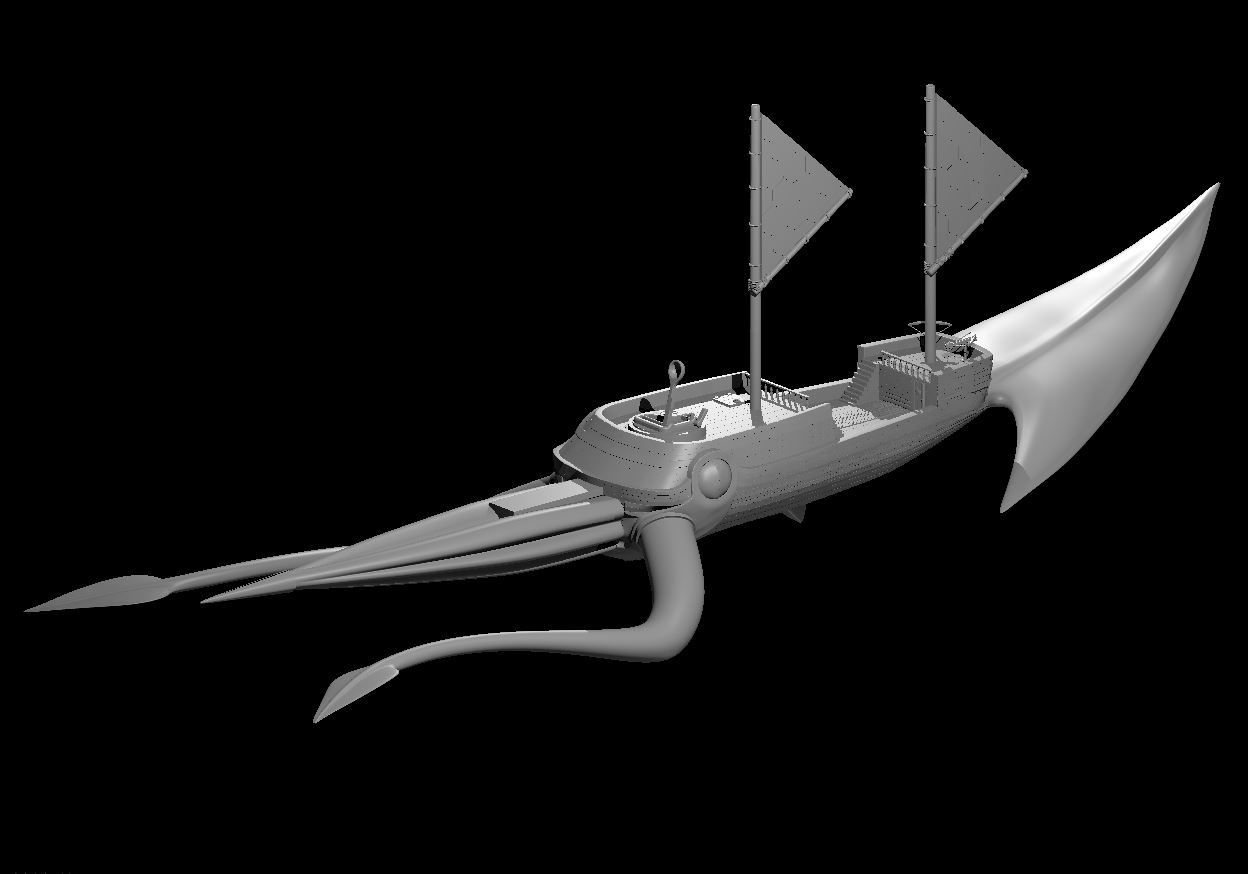 Spelljammer Ships - Full Sized and Tiny models by MZ4250 | Download ...