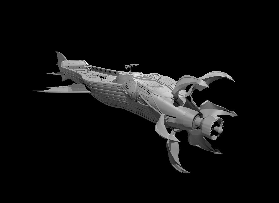 Spelljammer Ships - Full Sized and Tiny models by MZ4250 | Download ...