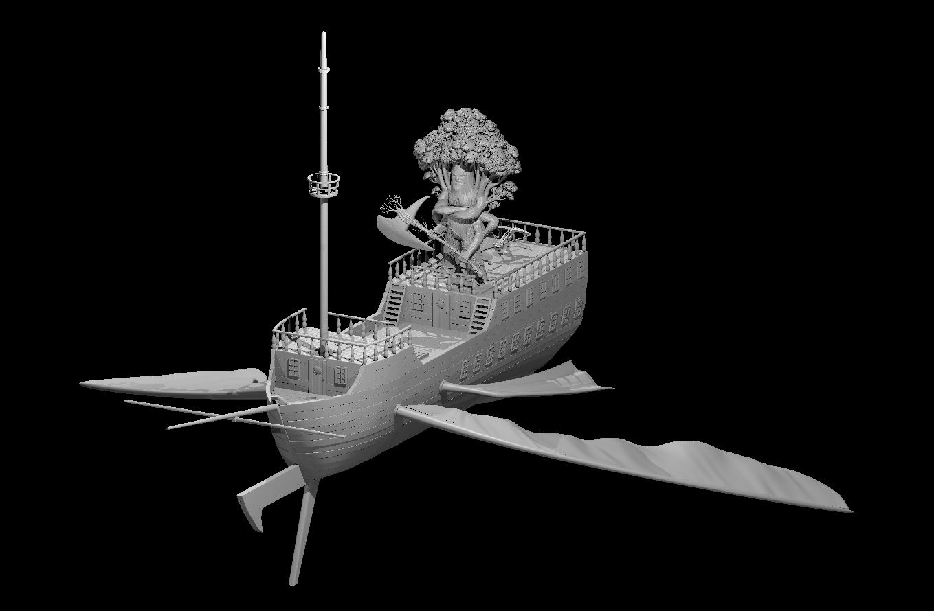 Spelljammer Ships - Full Sized and Tiny models by MZ4250 | Download ...
