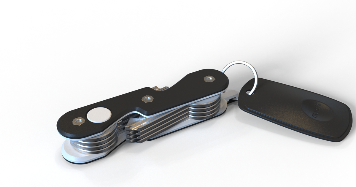 Key holder Swiss Army knife-like with place for tracker by Jorge ...