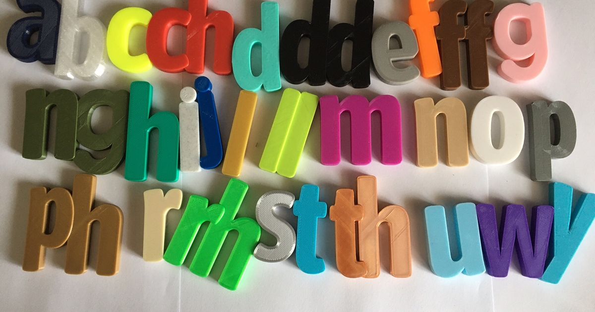 welsh alphabet fridge letters by awelshman | Download free STL model ...