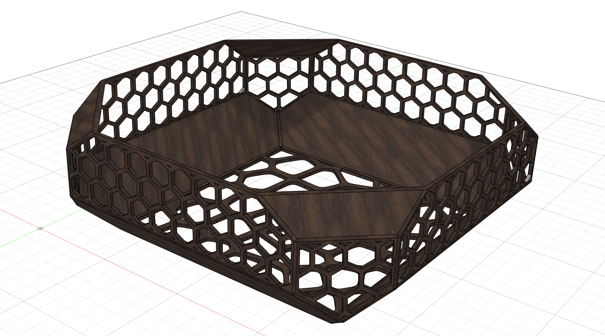 Hexagonal Decorative Tray by A.K. Engineering | Download free STL model ...