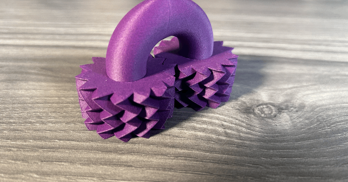 Double Herringbone Gear, Print in Place Fidget Example by Boundless 3D ...