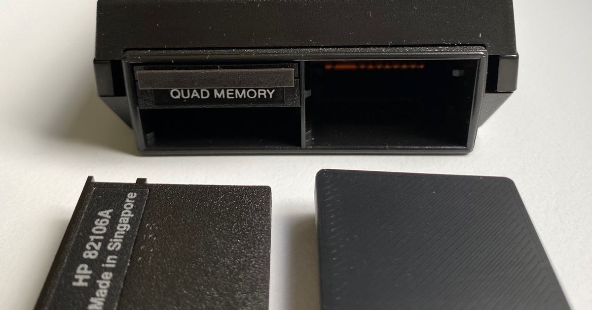 HP 41c Calculator Module Shell by zelez | Download free STL model ...