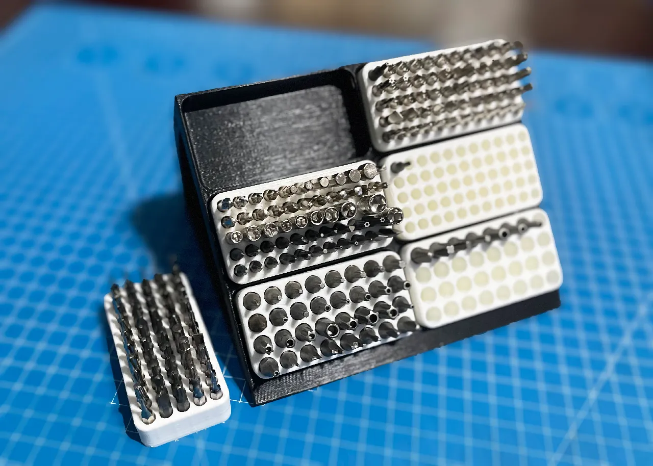 Screwdriver Bit Storage by automontronic | Download free STL model ...
