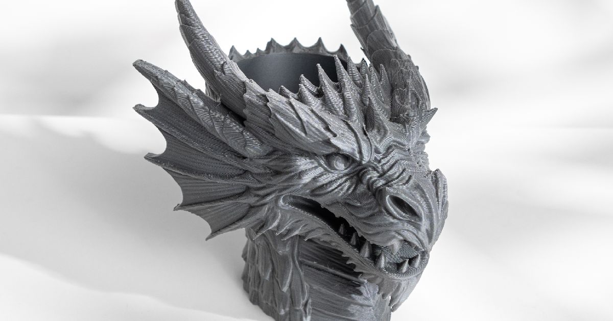 Dragon Planter Pot with Drainage Tray & Stand: Modern and Unique Home ...