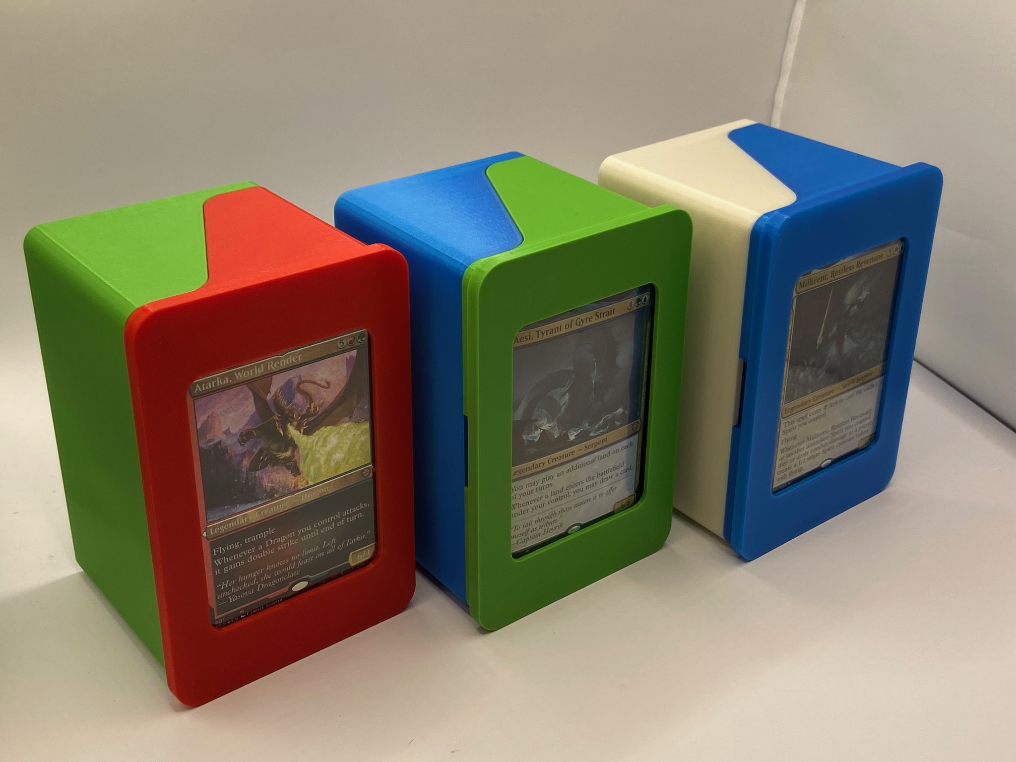 COMMANDER EDH DECK BOX AND TRAYS FOR MAGIC THE GATHERING, POKEMON, OR ...