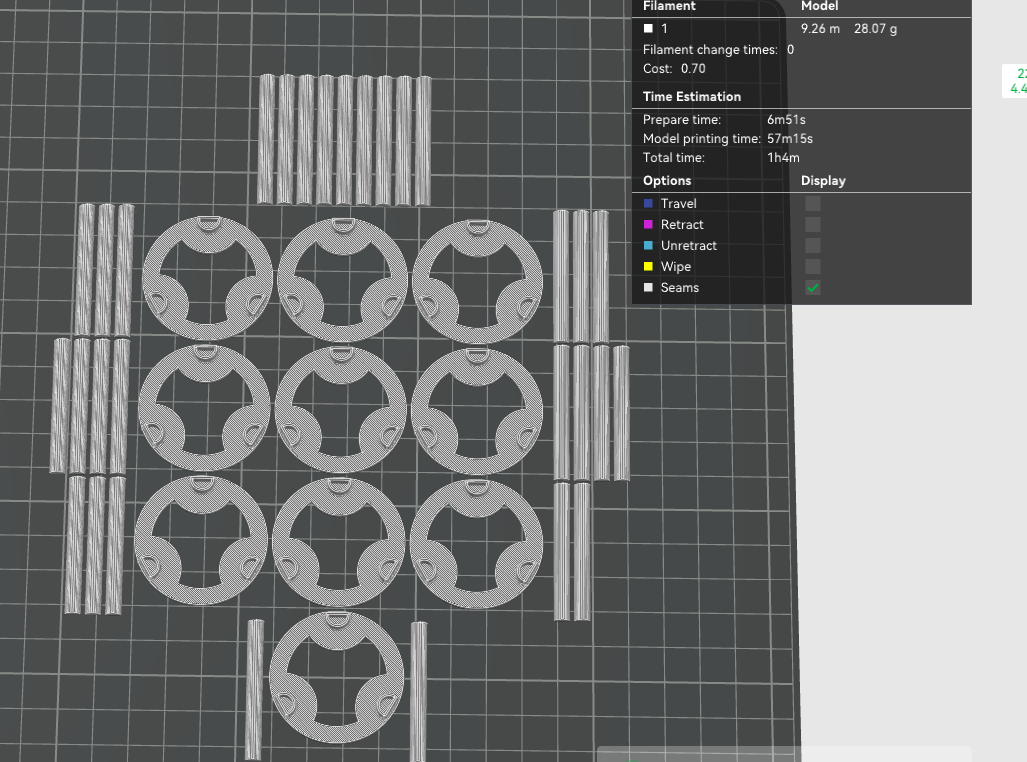 Faster printing pizza table box spacer by IonRoux | Download free STL ...