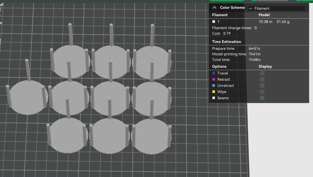 Faster printing pizza table box spacer by IonRoux | Download free STL ...