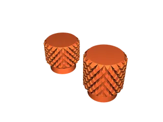 Knurled Knobs for Anytone 878 by K7YEG | Download free STL model ...