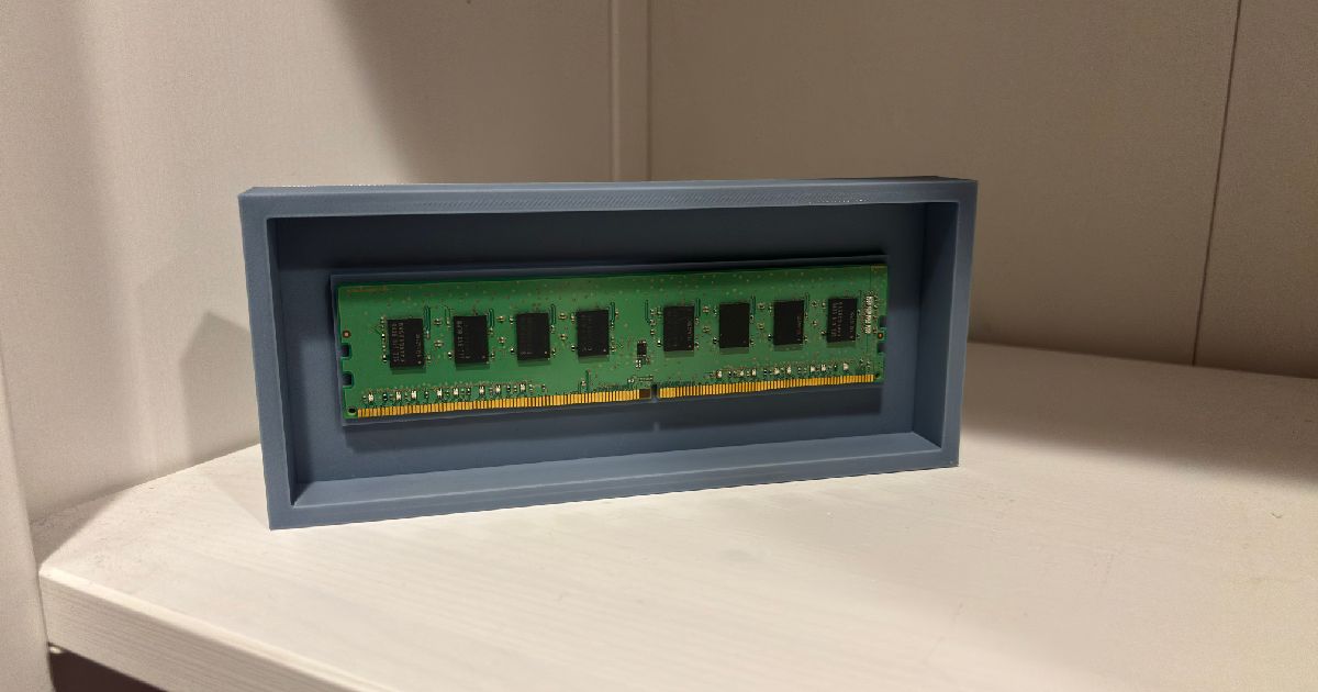 RAM Stick Frame by Charlie C | Download free STL model | Printables.com